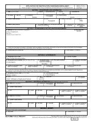INSTRUCTIONS FOR COMPLETION OF DD FORM 1172-2 ...