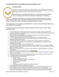 Life Rank Cheat Sheet - Boy Scout Troop 957