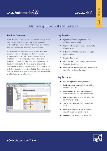 Product brochure (PDF) - HBM nCode