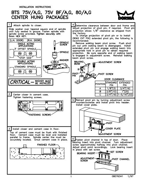 Dorma Floor Spring Spindle Discount Sales | fr.klass.ly