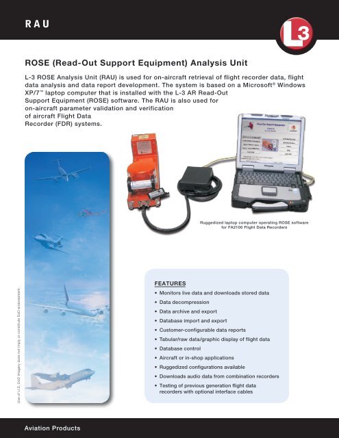 Read-Out Support Equipment - L-3 Aviation Recorders