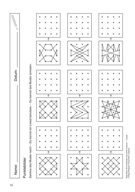 Name: Datum: Punktebilder