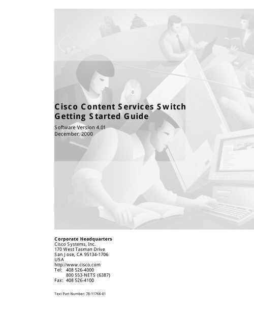 Cisco Content Services Switch Getting Started Guide
