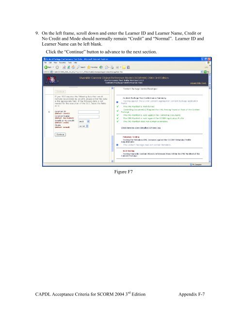 9. On the left frame, scr