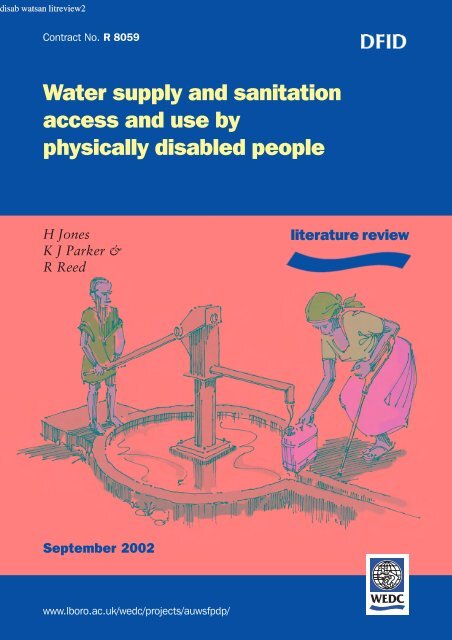 Water supply and sanitation access and use by physically disabled ...