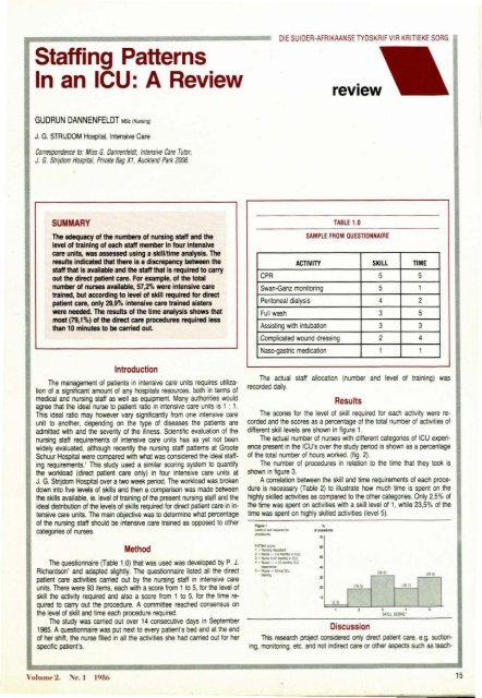 1.5 Staffing patterns in an ICU- A review.pdf - SAJCC Archive Browser