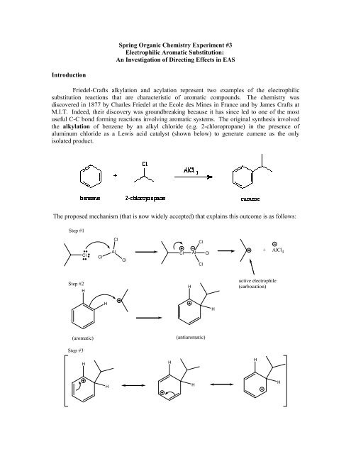 Spring Organic Chemistry Experiment #3