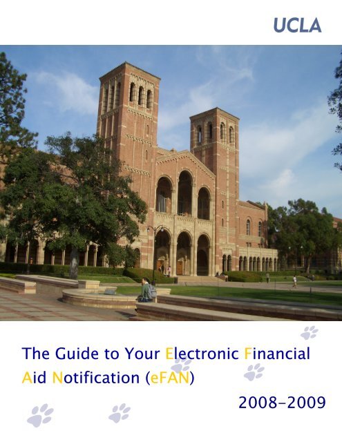 Guide to your eFAN - UCLA Financial Aid Office