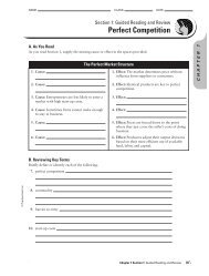 Chapter 5, Section 1: Guided Reading - Analy High School Staff