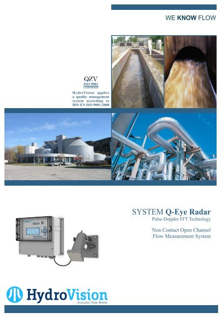 Hydrovision Q-Eye-Radar Non-Contact Open Channel Flowmeter