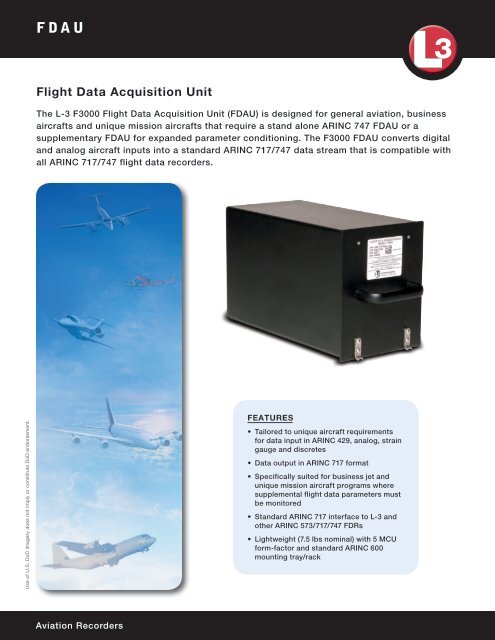 Flight Data Acquisition Unit - L-3 Aviation Recorders