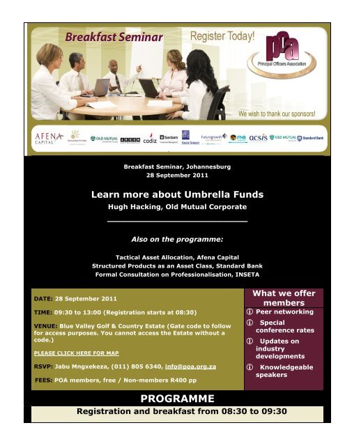 PROGRAMME - Principal Officers Association