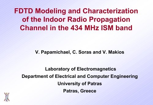 Indoor Radio Propagation Models