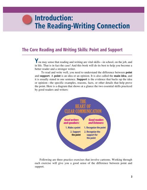 Introduction: The Reading-Writing Connection - Townsend Press