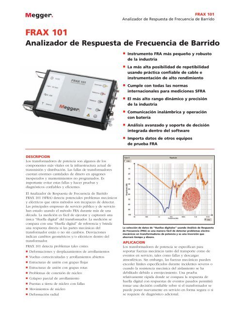 megger frax101 - Unitronics Electric