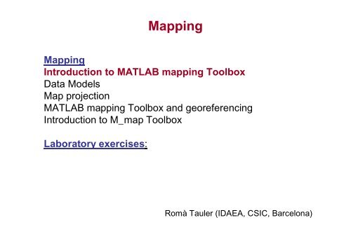 Mapping