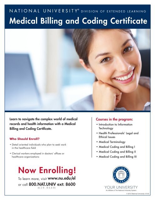 Medical Billing and Coding Flyer - National University