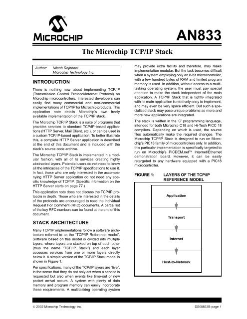 The Microchip Tcp Ip Stack