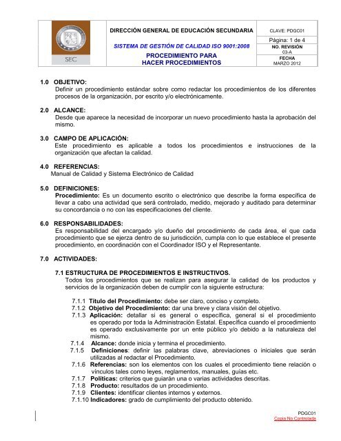 Ejemplo De Formato Para Redactar Procedimientos Cómo Redactar