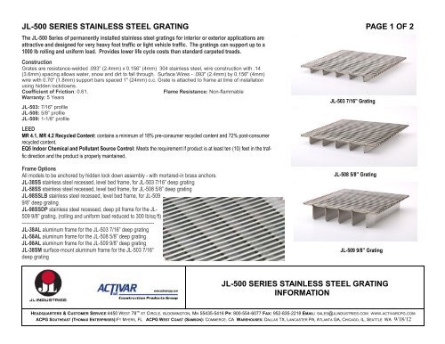 Submittal - Activar Construction Products Group