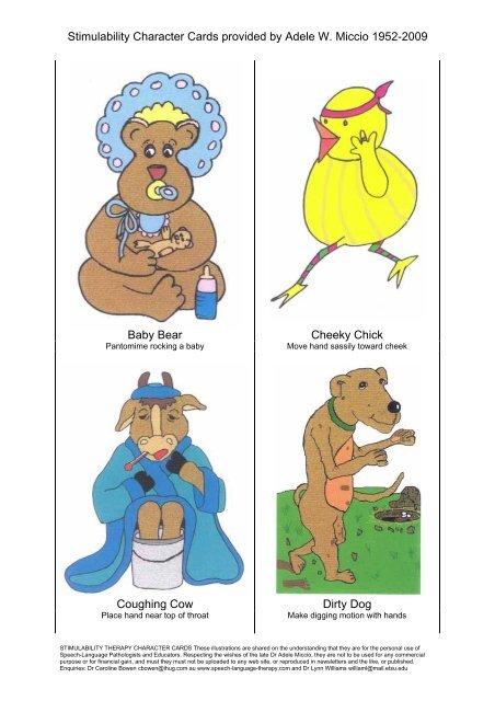 Miccio Character Cards 7 page pdf