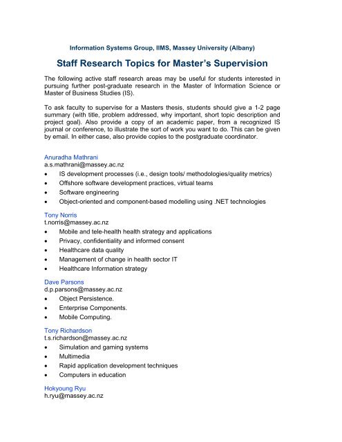 Staff Research Topics For Master s Supervision Brian Whitworth staff-research-topics-for-master-s-supervision-brian-whitworth