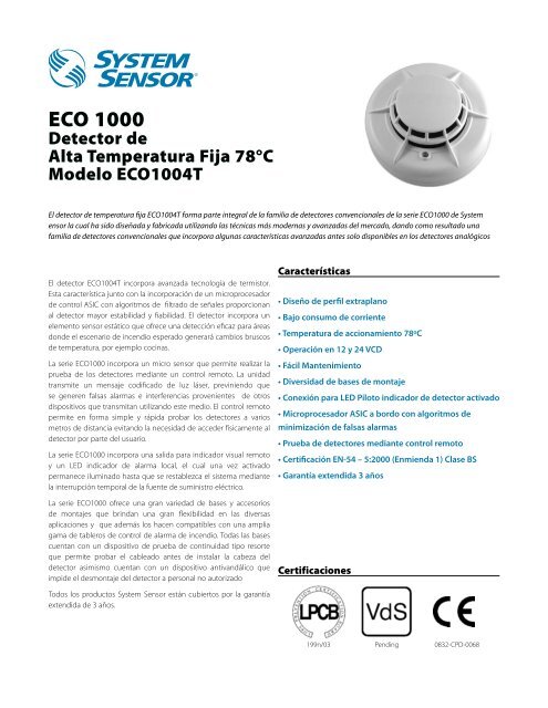 ECO 1000 - System Sensor Canada