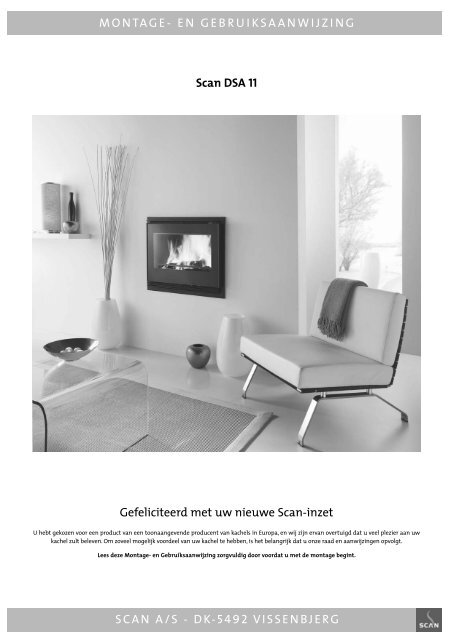 Installatiehandleiding en gebruiksinstructies Scan DSA 11 - UwKachel