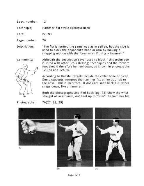 Hammer-fist strike - Ueshiro Midtown Karate