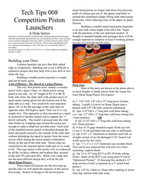 Piston Launcher - Narhams