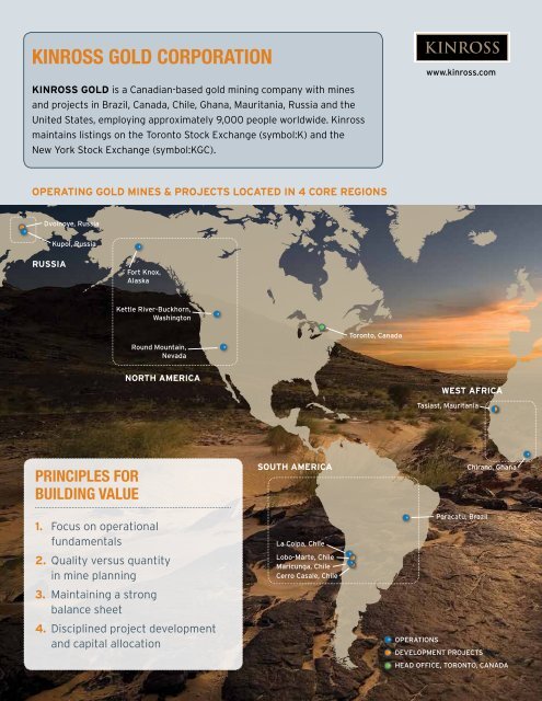 Kinross Fact Sheet - Kinross Gold