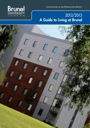 Brunel University campus map - AGCAS