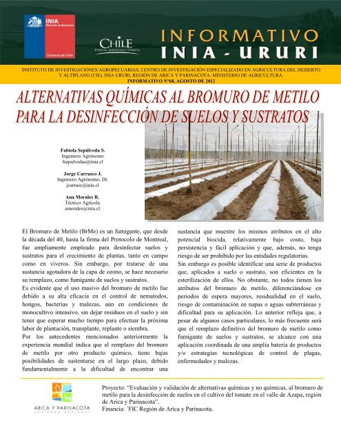 Aplicación De Bromuro De Metilo