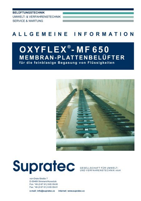 oxyflex -mf membran-plattenbelüfter - supratec.cc