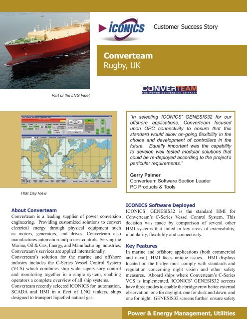 Converteam Rugby, UK - ICONICS UK Ltd