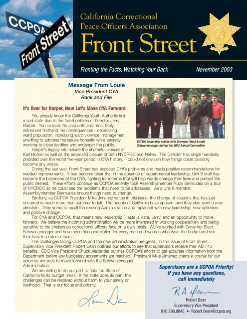 Download full issue (pdf) - California Correctional Peace Officers ...
