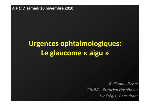 glaucome aigu pdf