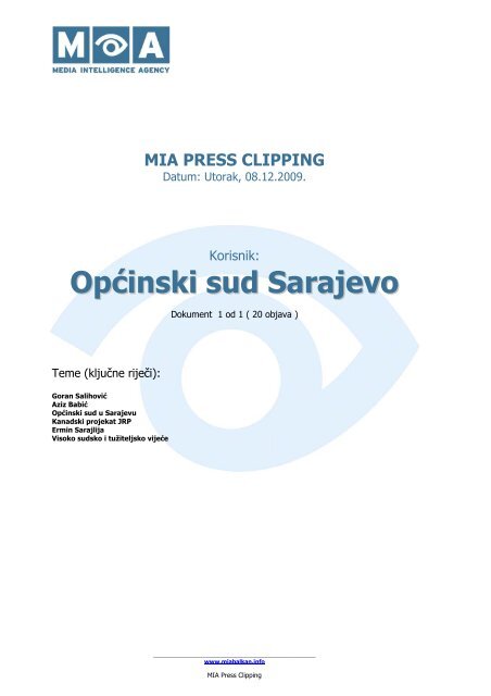 08 - OpÄ inski sud u Sarajevu