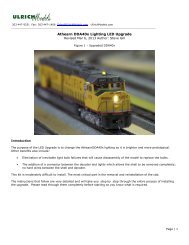 Athearn Gas Turbine LED Lighting Upgrade Kit ... - Ulrich Models