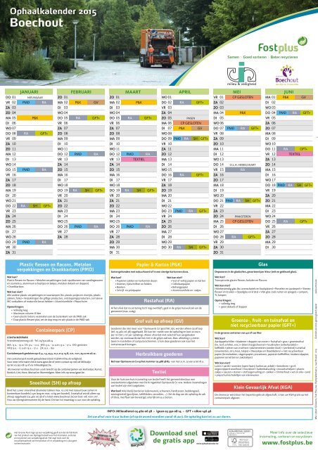 Ophaalkalender 2013 - Igean