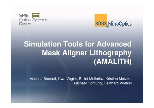 Simulations - SUSS MicroOptics
