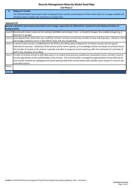 GRecords Management Matur