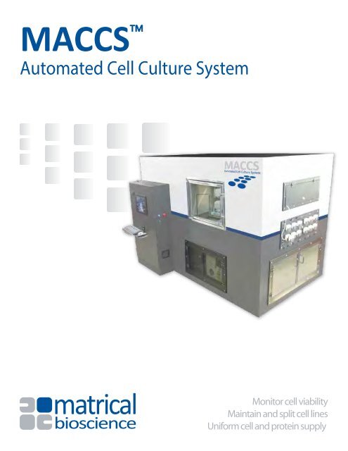 MACCS Brochure - Matrical Bioscience