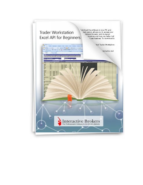 Excel API for Beginners PDF - Interactive Brokers
