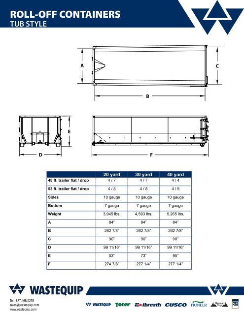 ROLL-OFF CONTAINERS - Wastequip