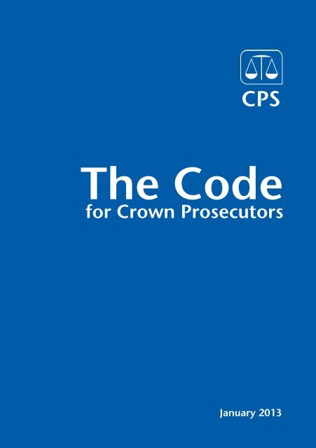 The Code - Crown Prosecution Service