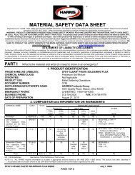 Bridgit Water Soluble Paste Flux MSDS - The Harris Products Group