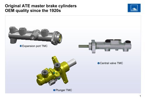 Original ATE master brake cylinders OEM quality since ... - JURPROM