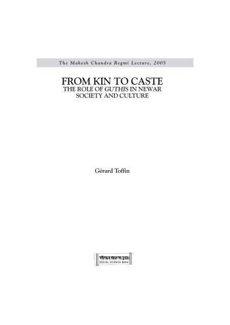 From Kin to Caste - Social Science Baha