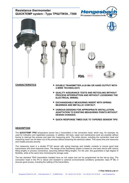Data sheet - Hengesbach GmbH & Co. KG